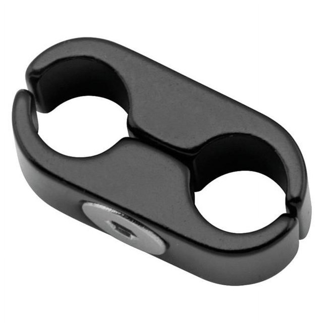 2 Lines Cable Clamp, Black - Walmart.com
