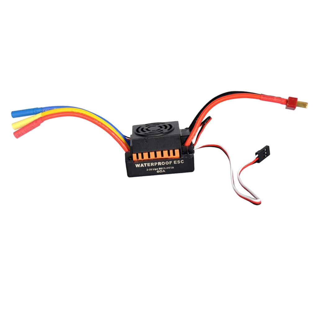 2 Lipo Brushless Sensorless ESC Speed Controller for RC Car Orange ...