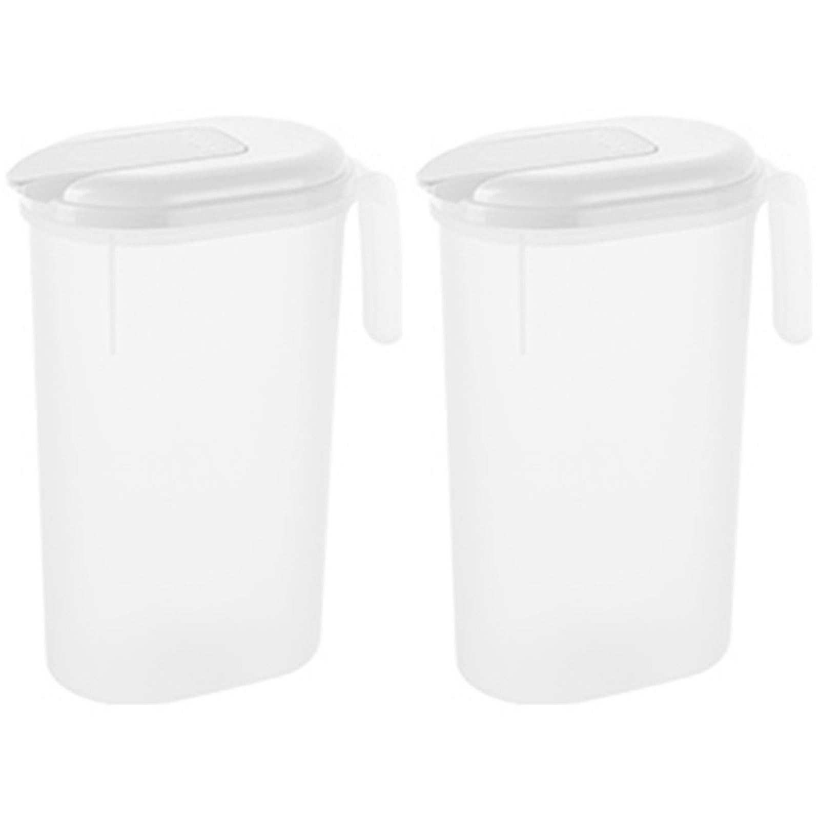 2 Liter/68 oz Plastic Pitcher with Lid, Water Pitchers with Handle for ...