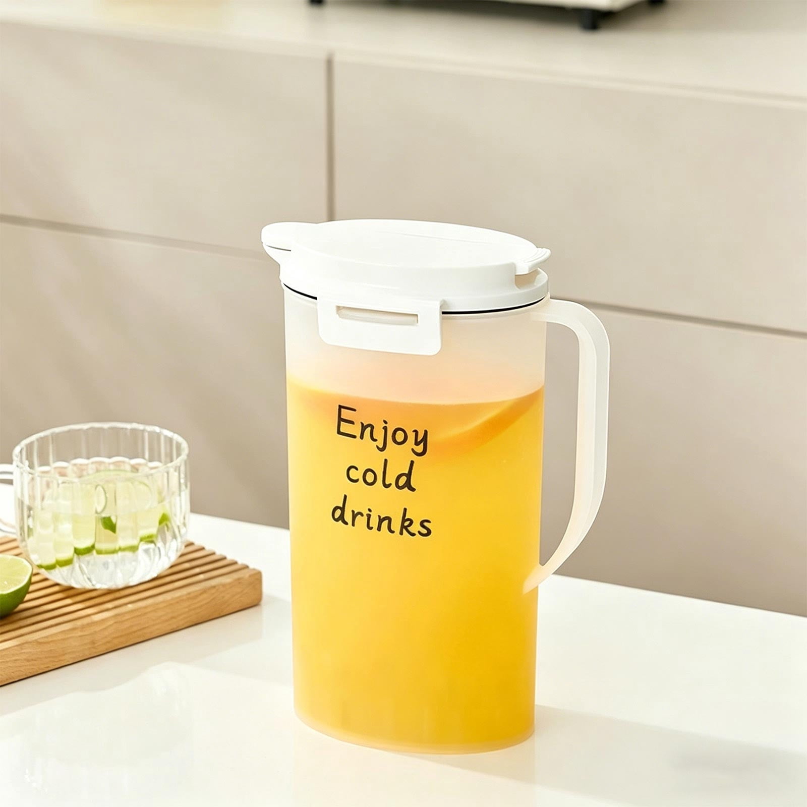 2 Liter Plastic Water Pitcher Large Capacity Cold Drink Container ...