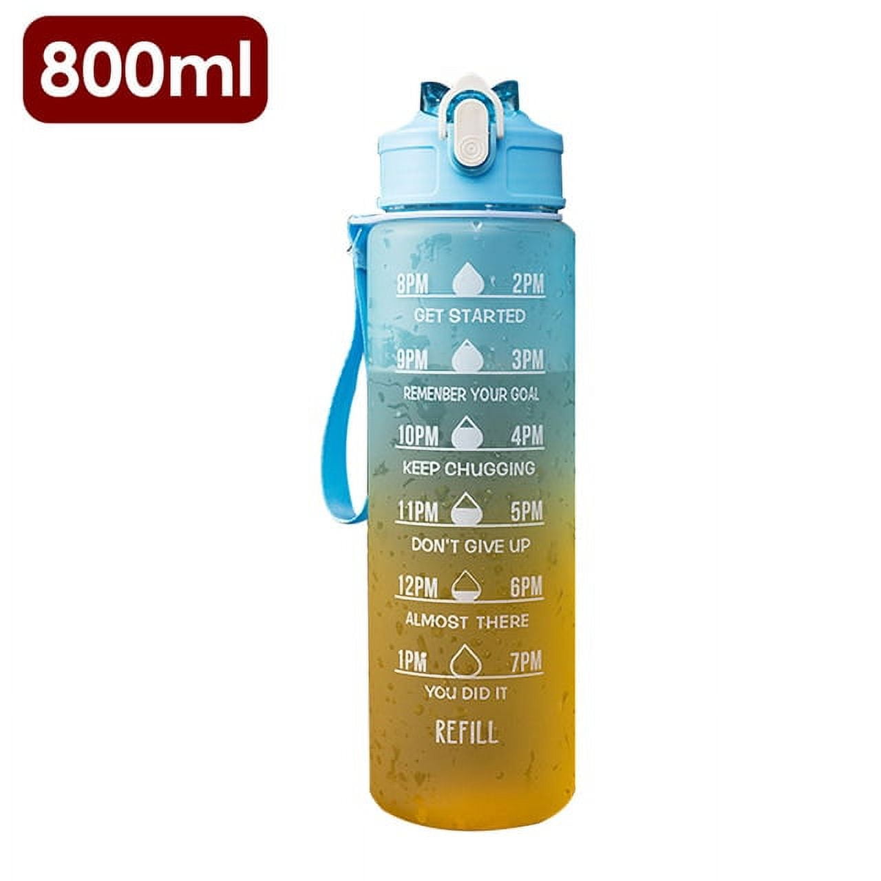 2 Liter Sports Water Bottle With Straw Men Women Fitness Water Bottles ...