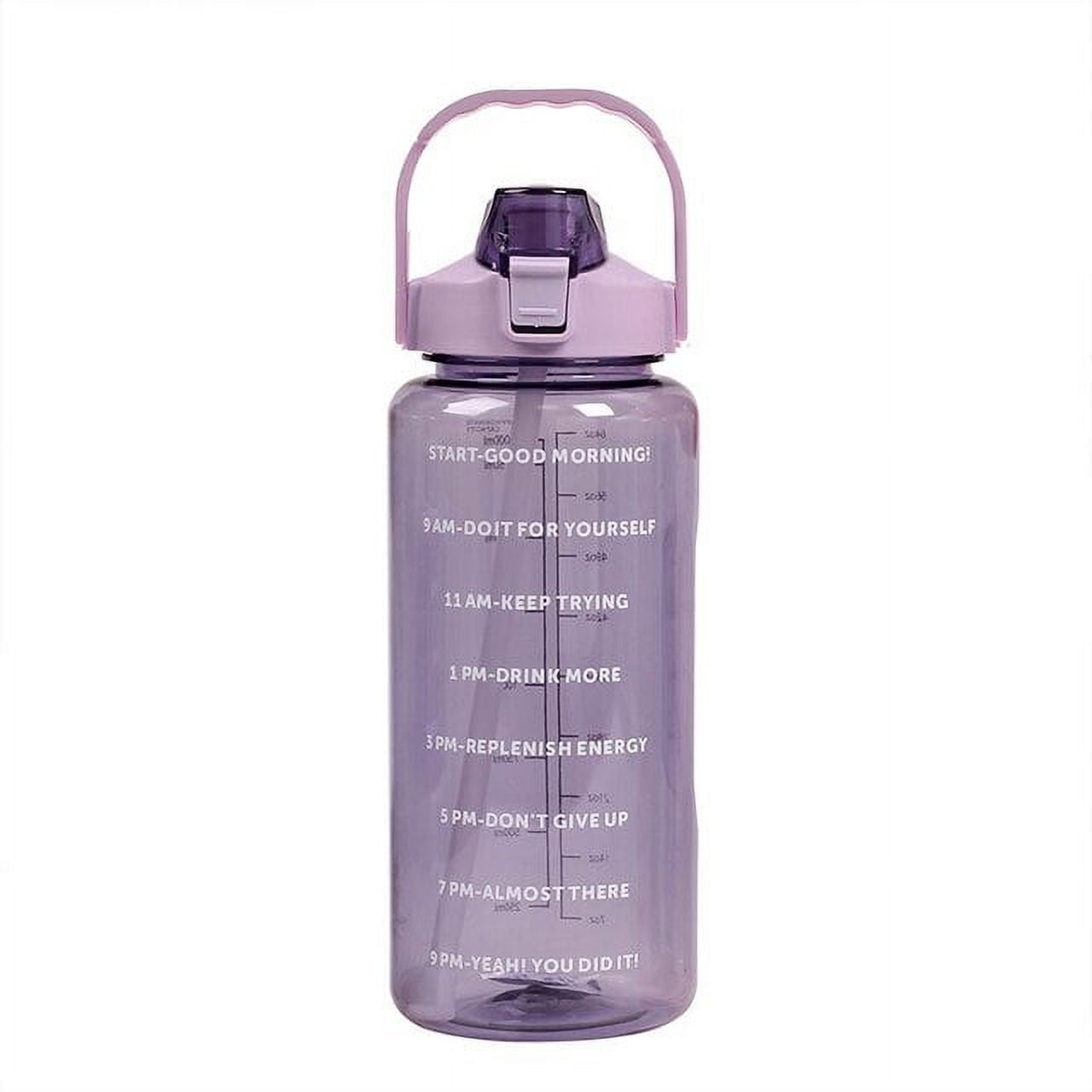 2 Liter Water Bottle with Straw Female Girls Large Portable Travel ...