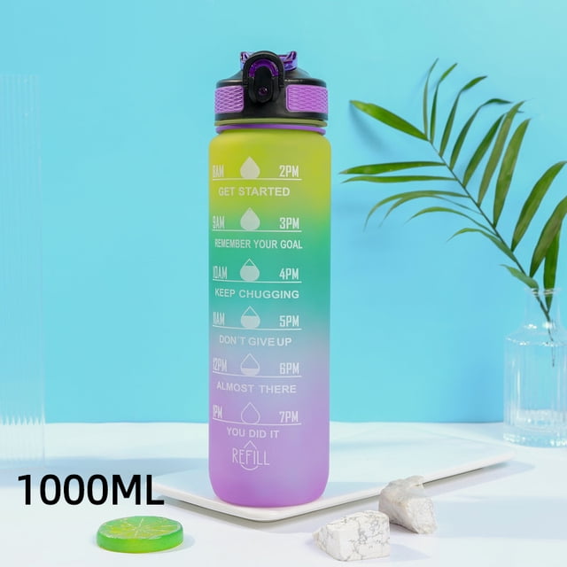 2 Liter Water Bottle with Straw Female Jug Girls Portable Travel bottles Fitness Bike Cup Summer ...