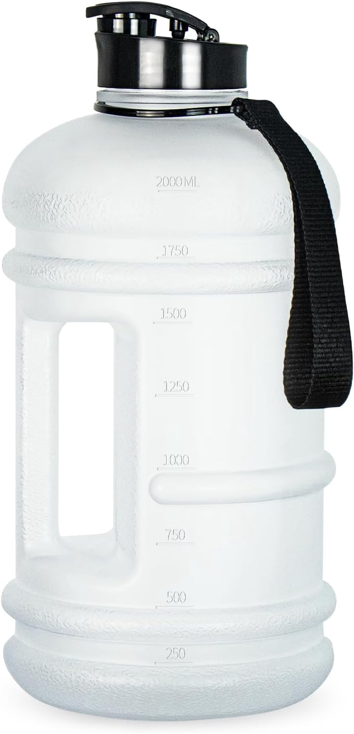 2 Liter Water Bottles - Big Water Jugs - 2.2L 74oz LeakProof - Clear ...