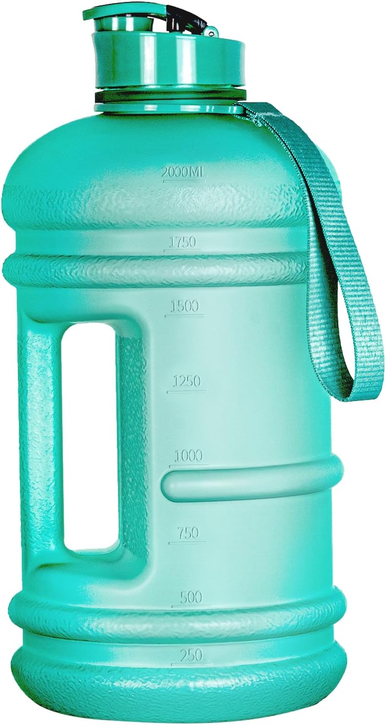 2 Liter Water Bottles - Half Gallon Water Bottle BPA Free - Ideal for ...