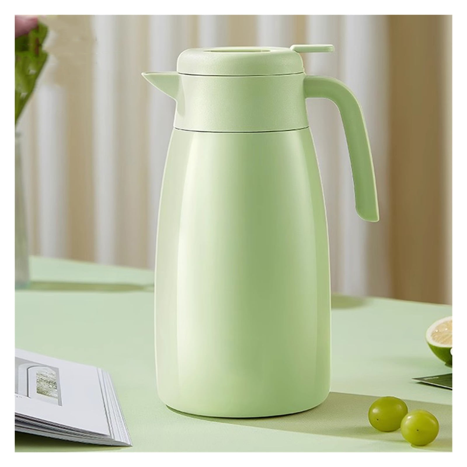 2 Litre Thermal Coffee Carafe Jugs,Vacuum Pitcher Stainless Steel ...