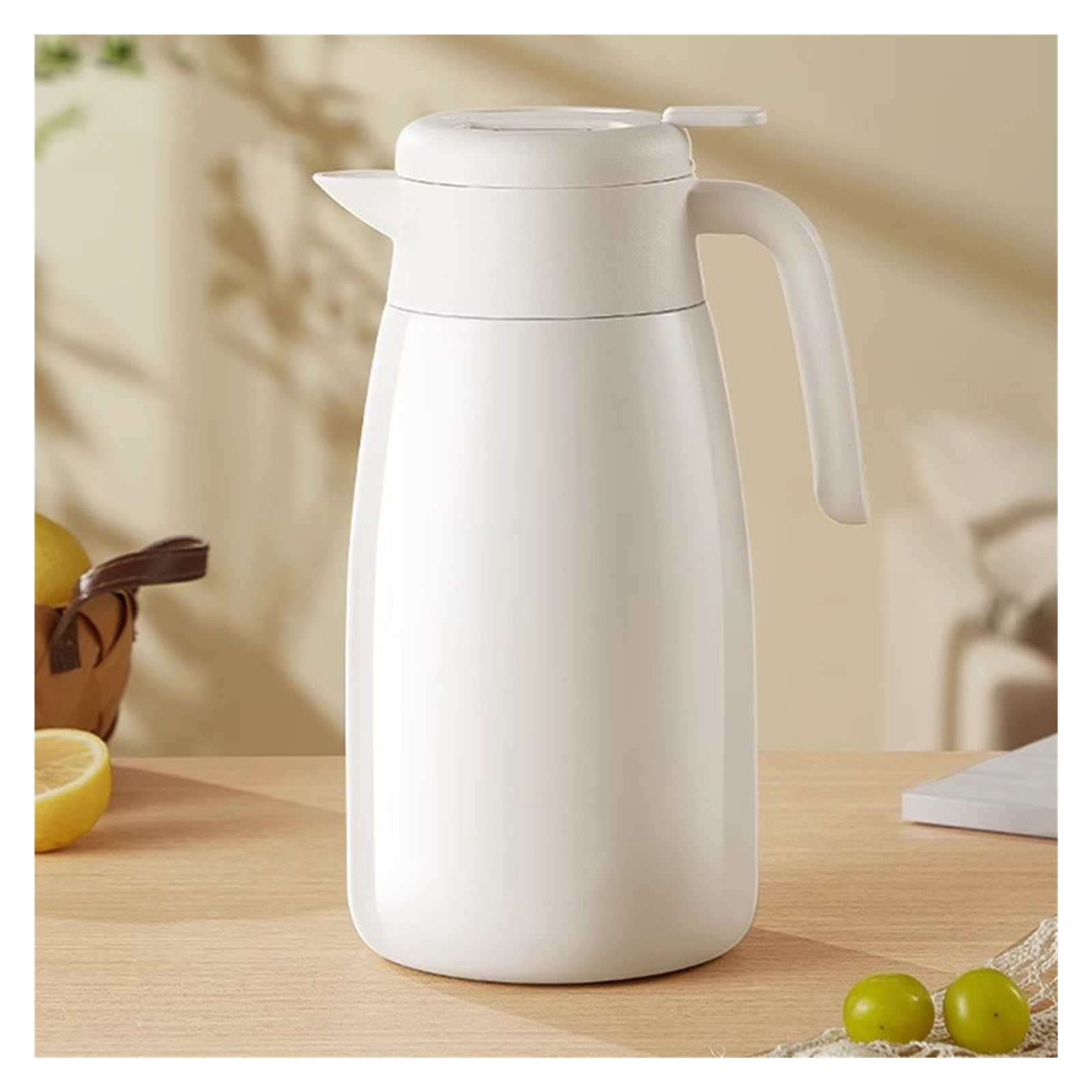 2 Litre Thermal Coffee Carafe Jugs,Vacuum Pitcher Stainless Steel ...