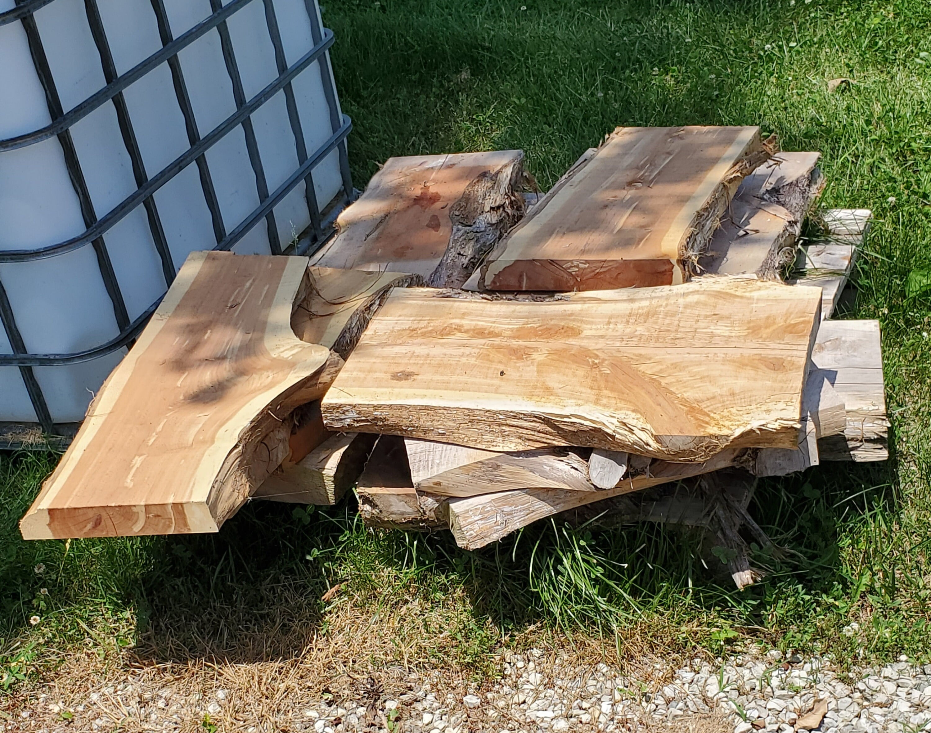 2' Live Edge Eastern Red Cedar Slab / Plank - Walmart.com