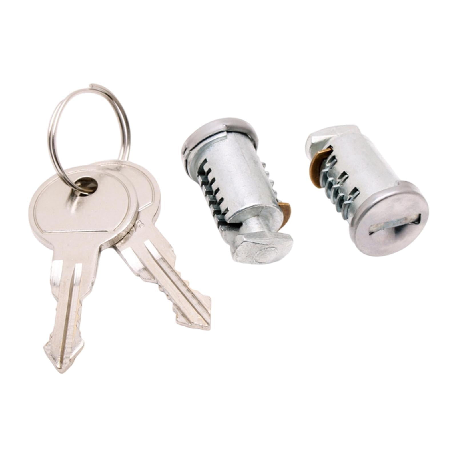 2 Lock Cores Roof Rack Cross Bar Locks Key Kits Compact Size for ...