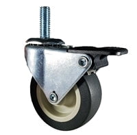 2" Locking Stem Caster | Non-Marking Polyurethane Wheel | Threaded Stem ...