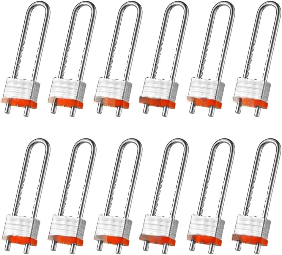 2" Long Shackle Cabinet Lock,12 Laminated Padlocks with Extra Long ...