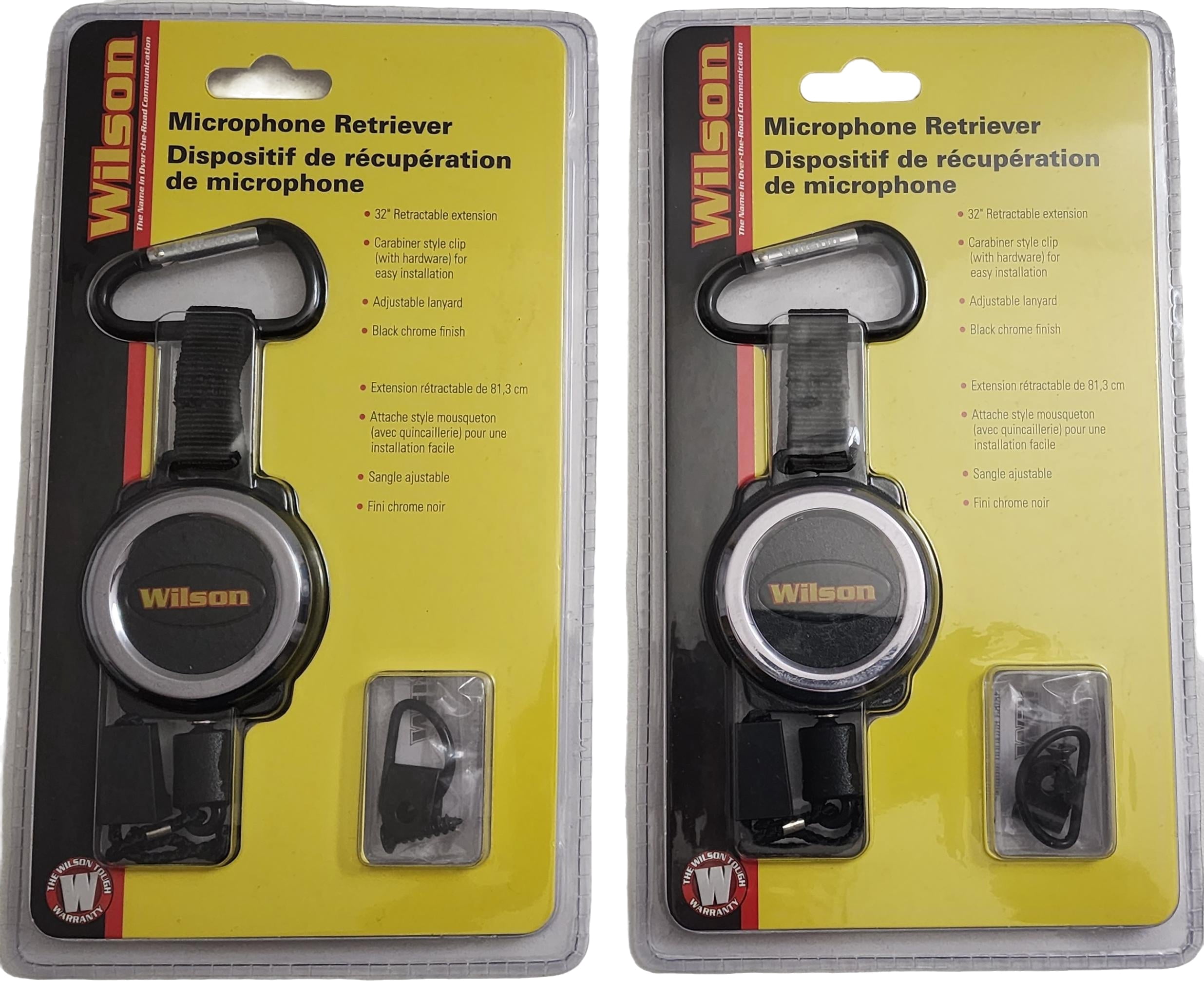 2 Lot Wilson Antennas 305MRBC CB Microphone Retriever with Black Chrome ...
