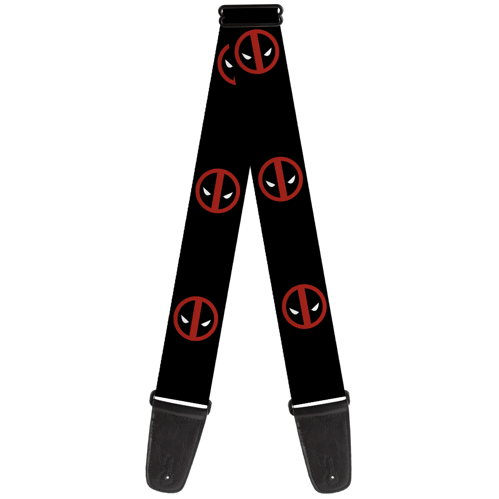 2" MARVEL DEADPOOL Logo Guitar Strap - Walmart.com