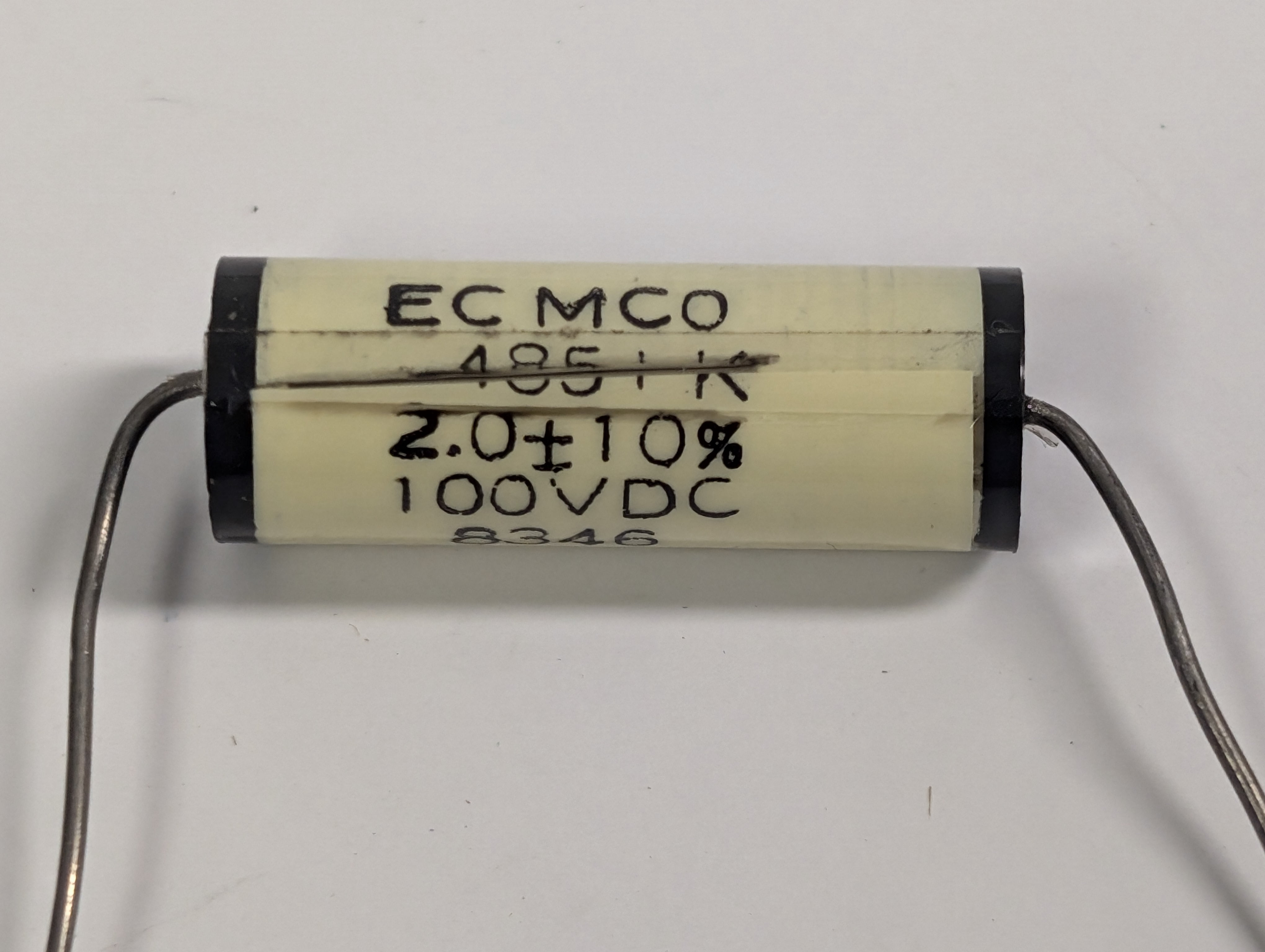2 MFD NON POLAR AXIAL CROSSOVER CAPACITOR - Walmart.com