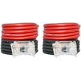 2 MK Audio KIT025RB 0 Gauge 50' Red/Black Power/Ground Wire Amplifier ...