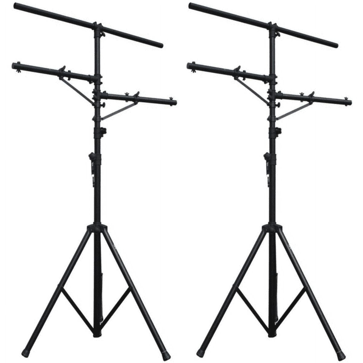 2 MR DJ Pro DJ Lighting Multi Arm Tripod T-Bar Tripod Lightweight ...
