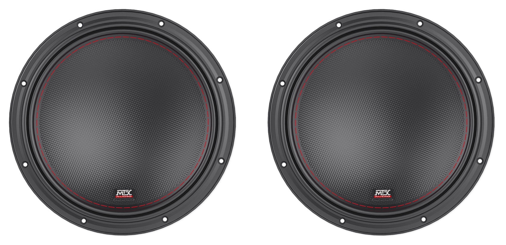 (2) MTX 7512-44 12" 3000 Watt Competition Car Audio Subwoofers DVC 4 ...