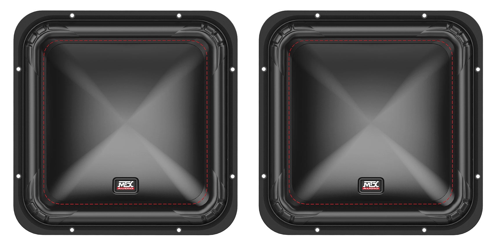 (2) MTX S6512-44 12" 1000 Watt RMS Square Subwoofers Car Audio Subs DVC ...