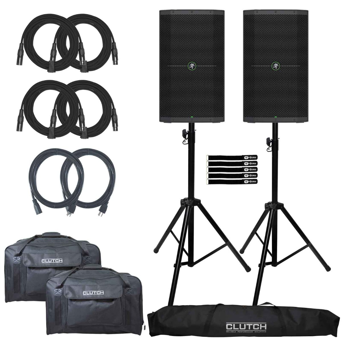 (2) Mackie THUMP212XT 12" 1400W Enhanced Powered Loudspeakers with ...