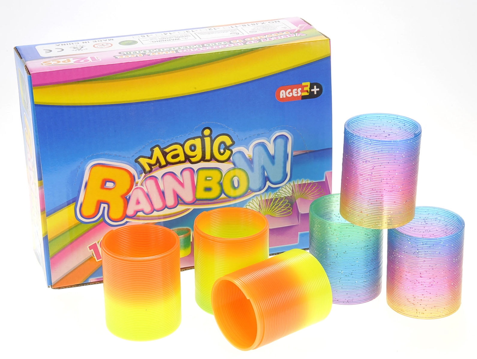 2" Magic Rainbow Springs Assorted Colors (1 Dozen) Toy - Walmart.com