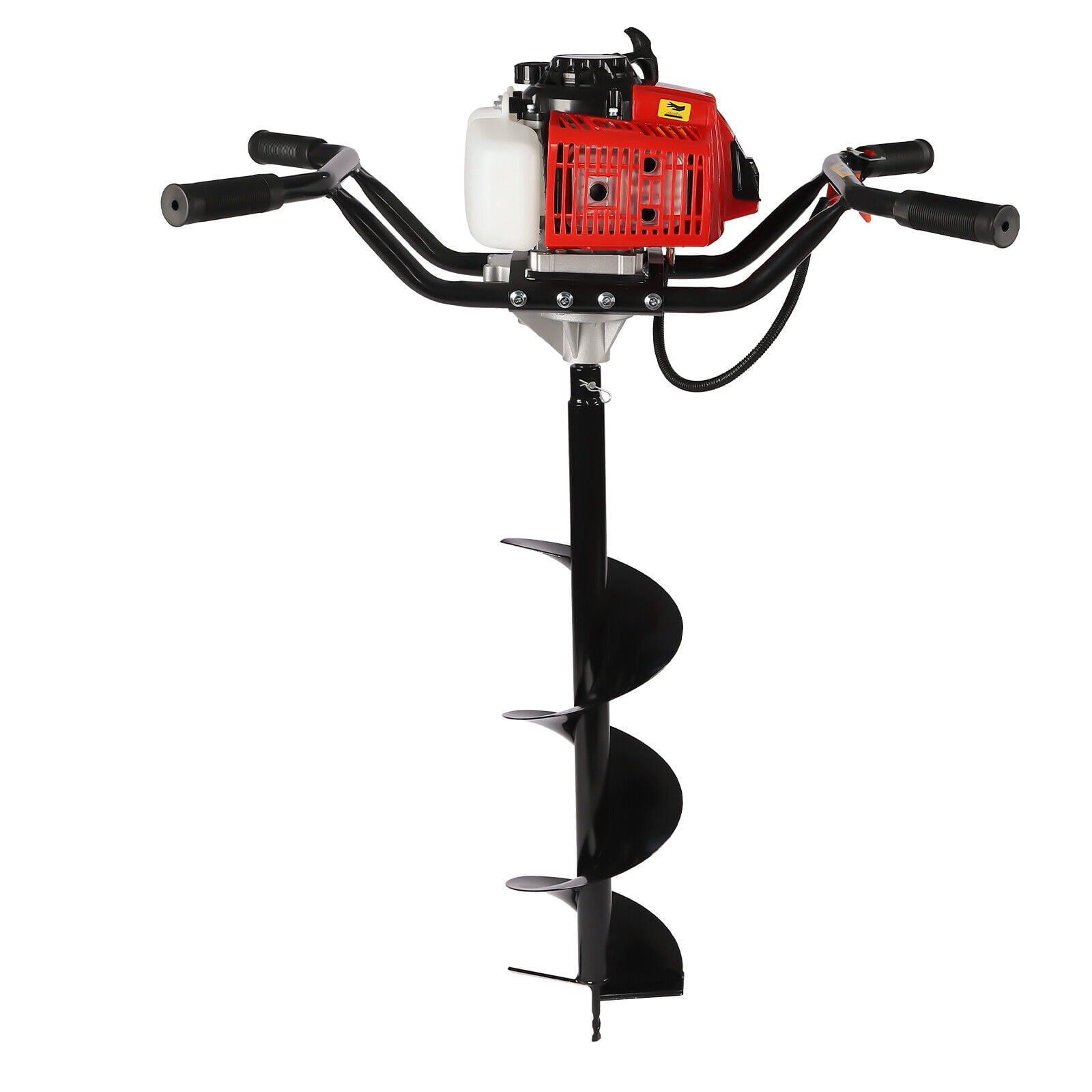 2 Man 3HP Petrol Earth Auger Post Hole Borer Digger Ground Drill &Bits ...