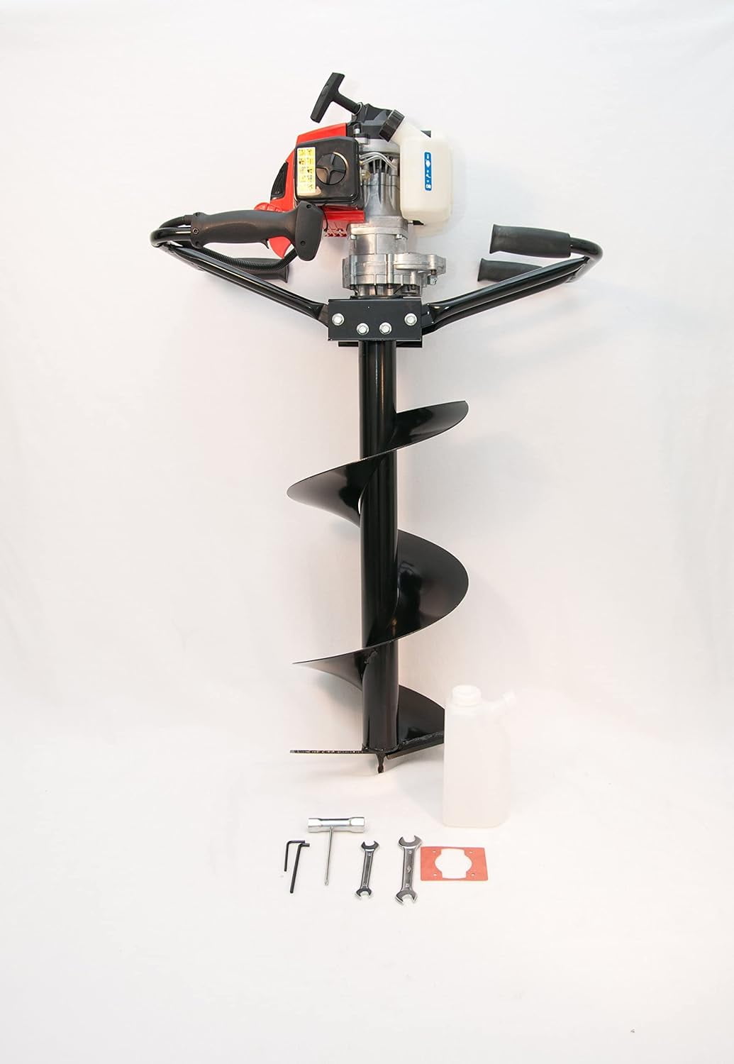 2 Man Hand Held Fence Post Hole Digger/Earth Auger w/ 12" Bit, 63 cc 3 ...