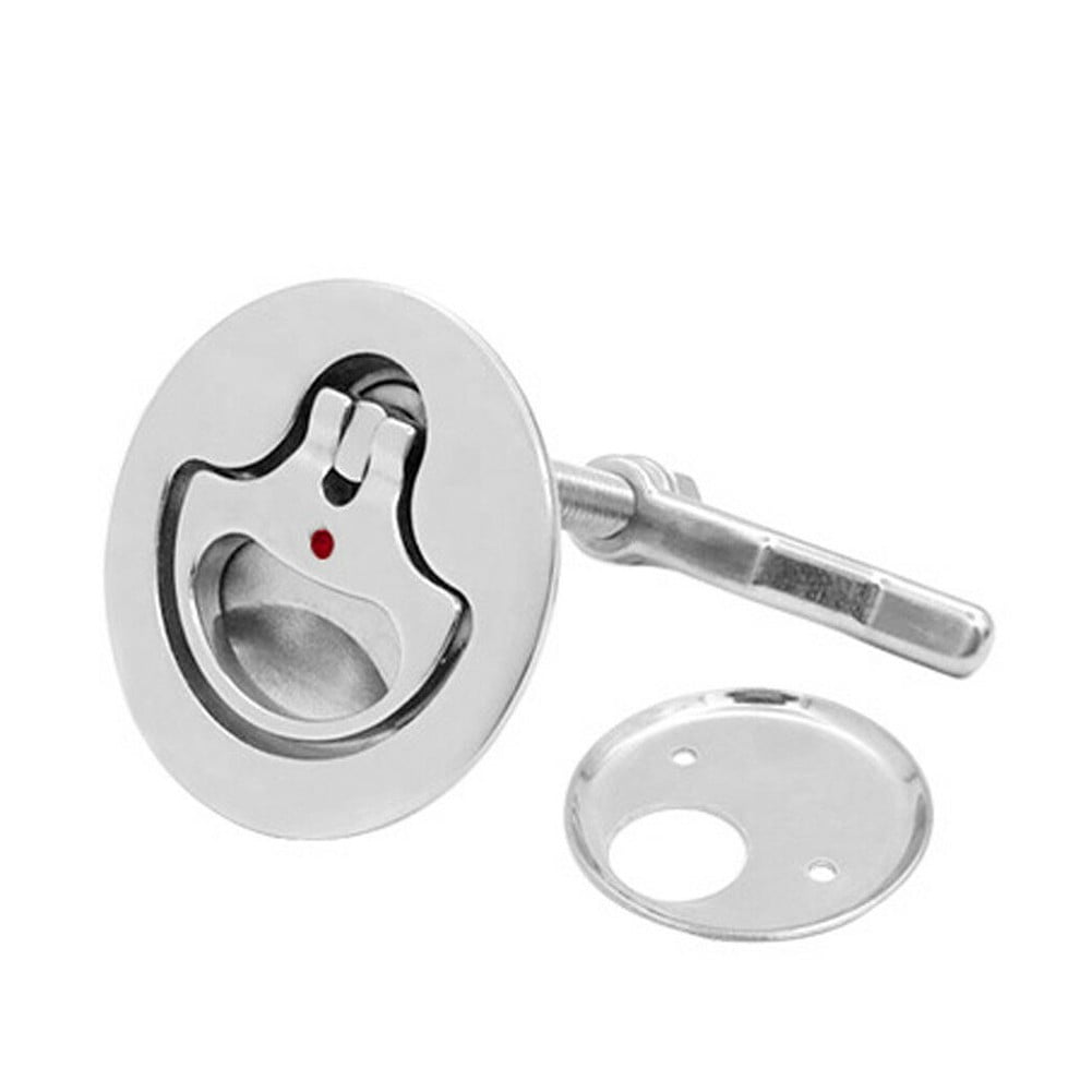 2" Marine Boat Stainless Steel Flush Hatch Latch Turning Lift Handle ...