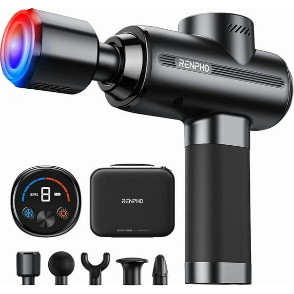 2 Massage Gun with Heat and Cold Therapy, Professional Deep Tissue ...