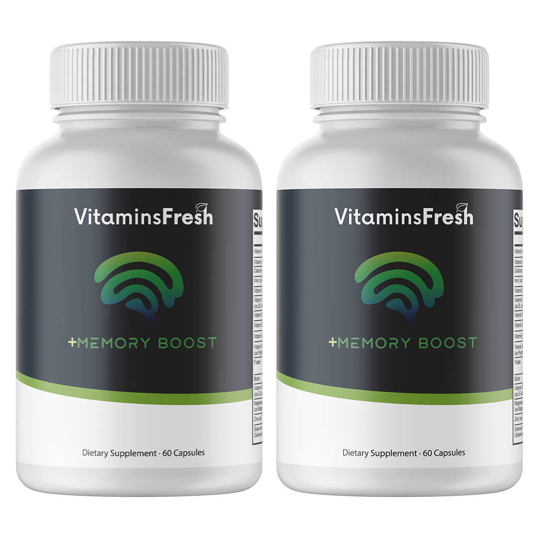 2 +Memory Boost Enhance Mental Performance - 60 Capsules -2 Bottles-120 ...