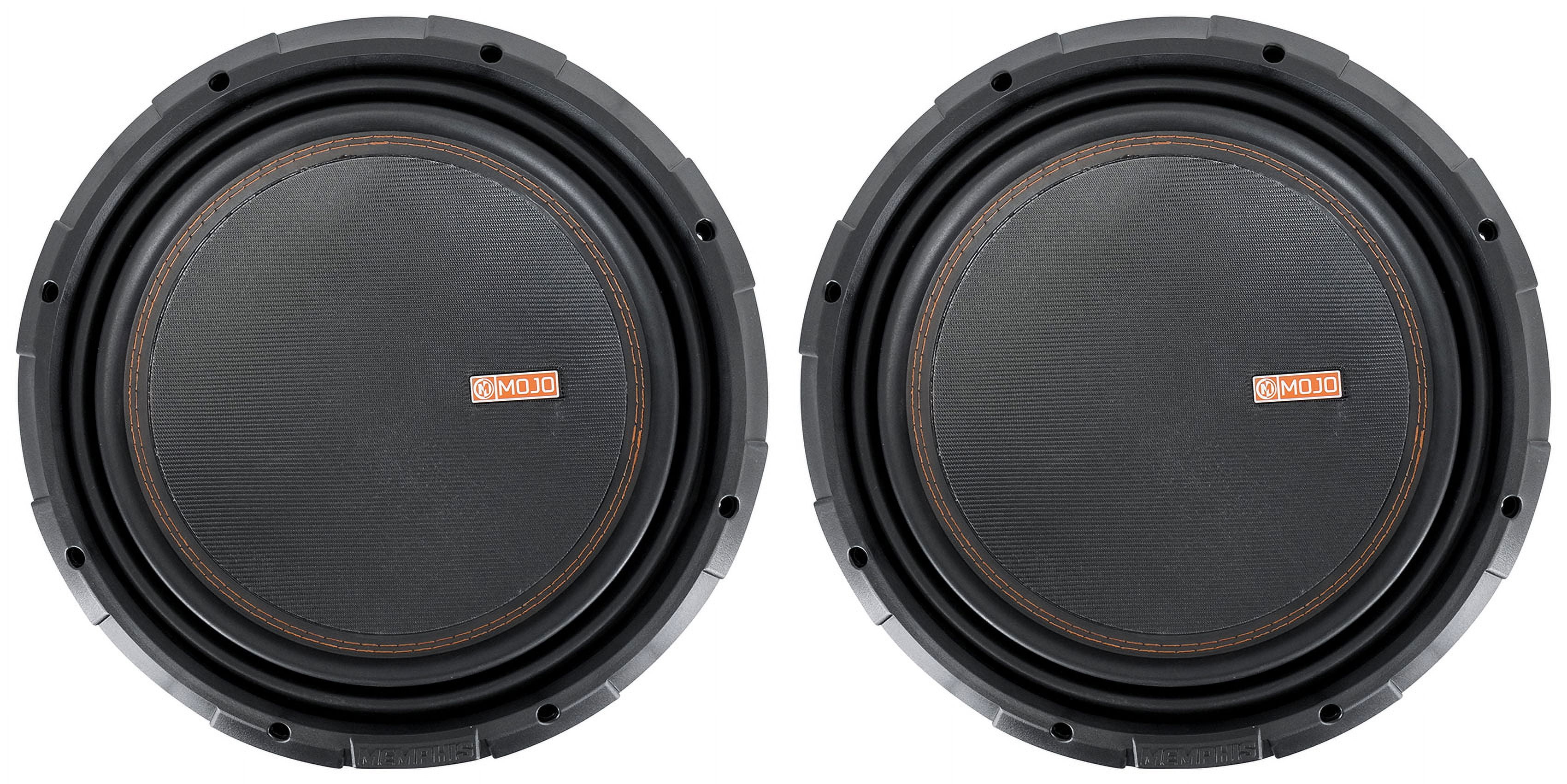 2 Memphis Audio MOJO 1212 12" 3000 Watt Competition Car Subwoofers Subs ...