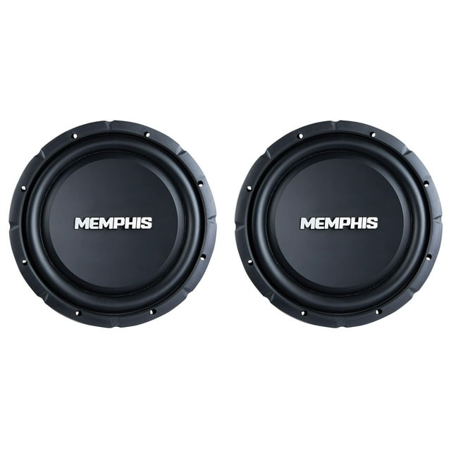 (2) Memphis Audio SRXS1240 12" 500 Watt Shallow Mount Car Subwoofers 4 ...