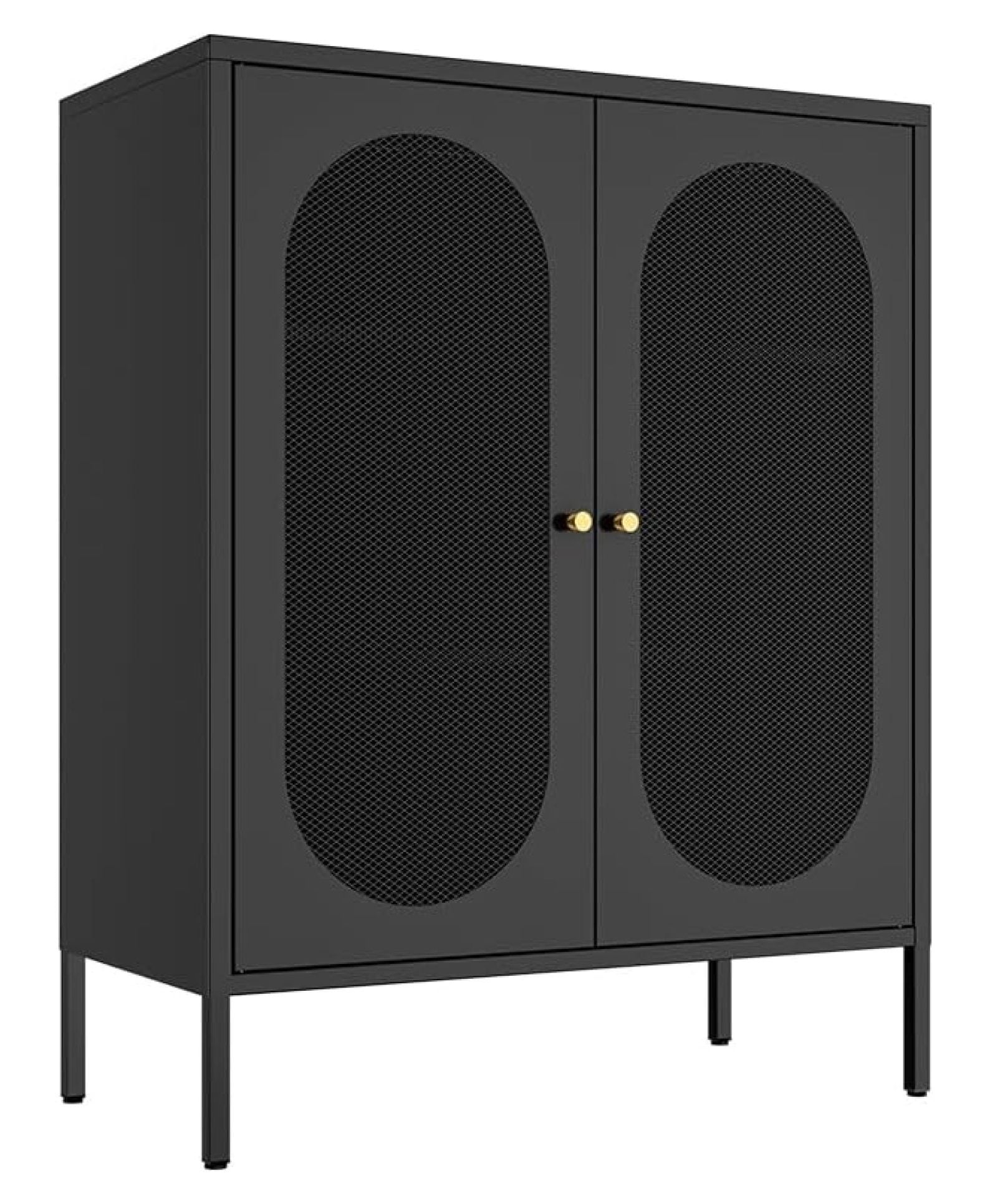 2 Mesh Door Metal Storage Cabinet for Bed Room,Living Room,Home,Hotel ...