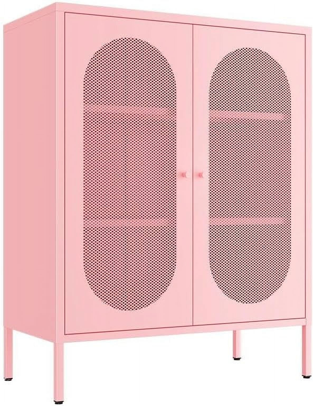 2 Mesh Door Metal Storage Cabinet for Bed Room,Living Room,Home,Hotel ...