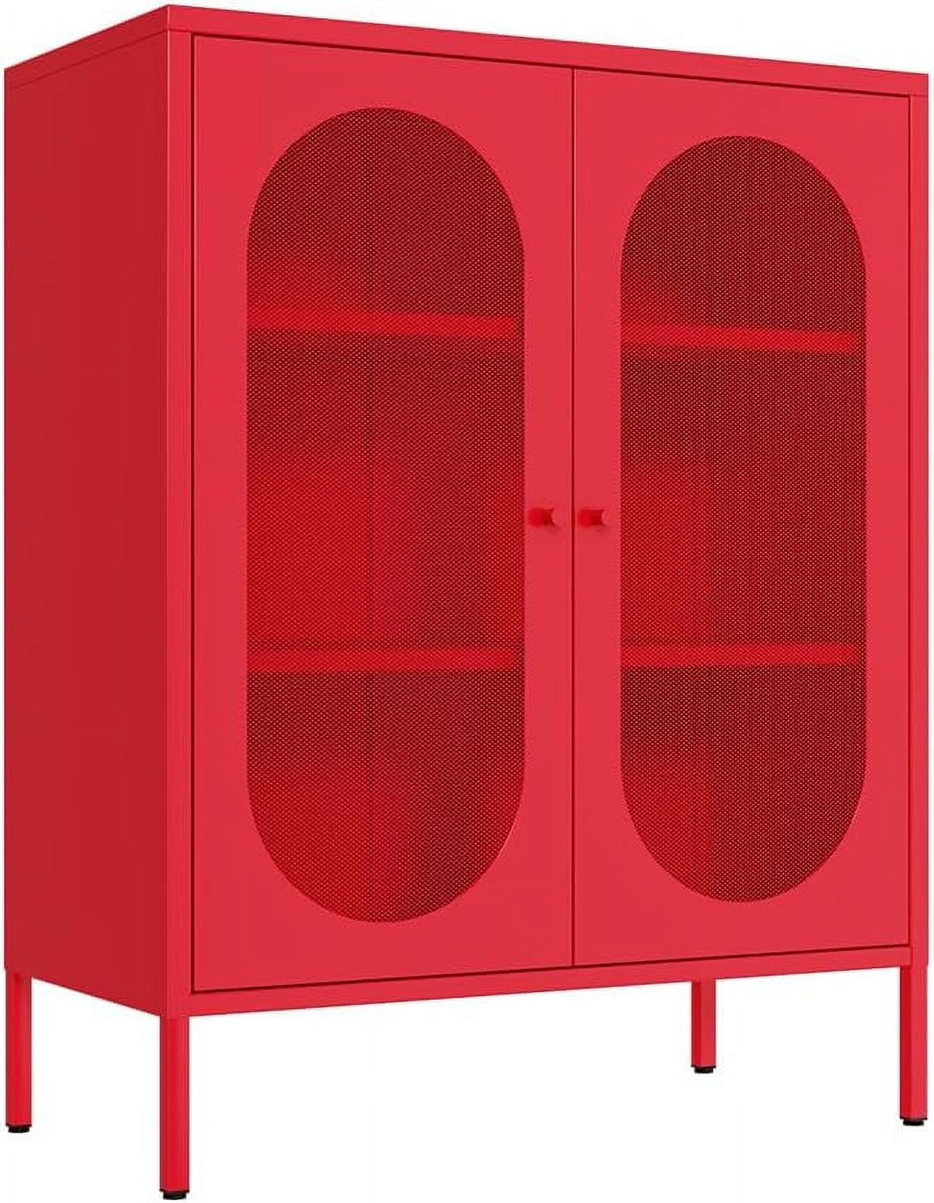 2 Mesh Door Metal Storage Cabinet for Bed Room,Living Room,Home,Hotel ...