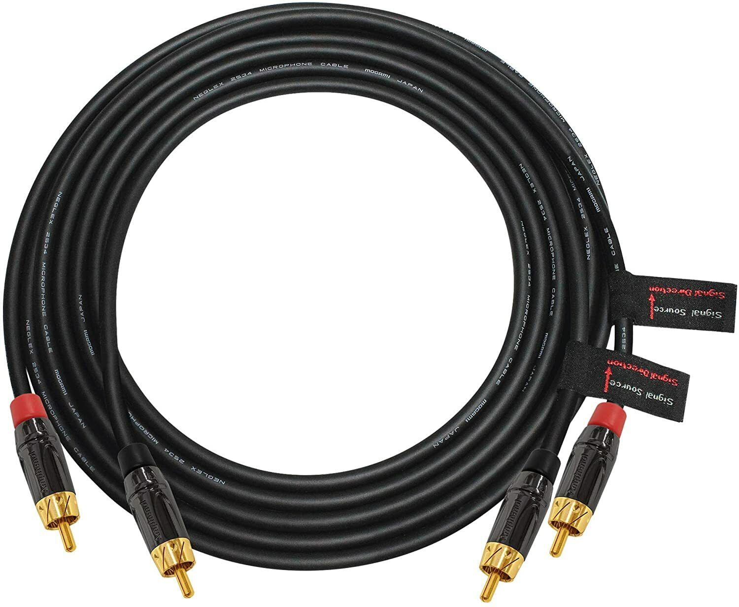2 Meter â€“Directional Quad RCA Interconnect Cable Mogami 2534 and ...
