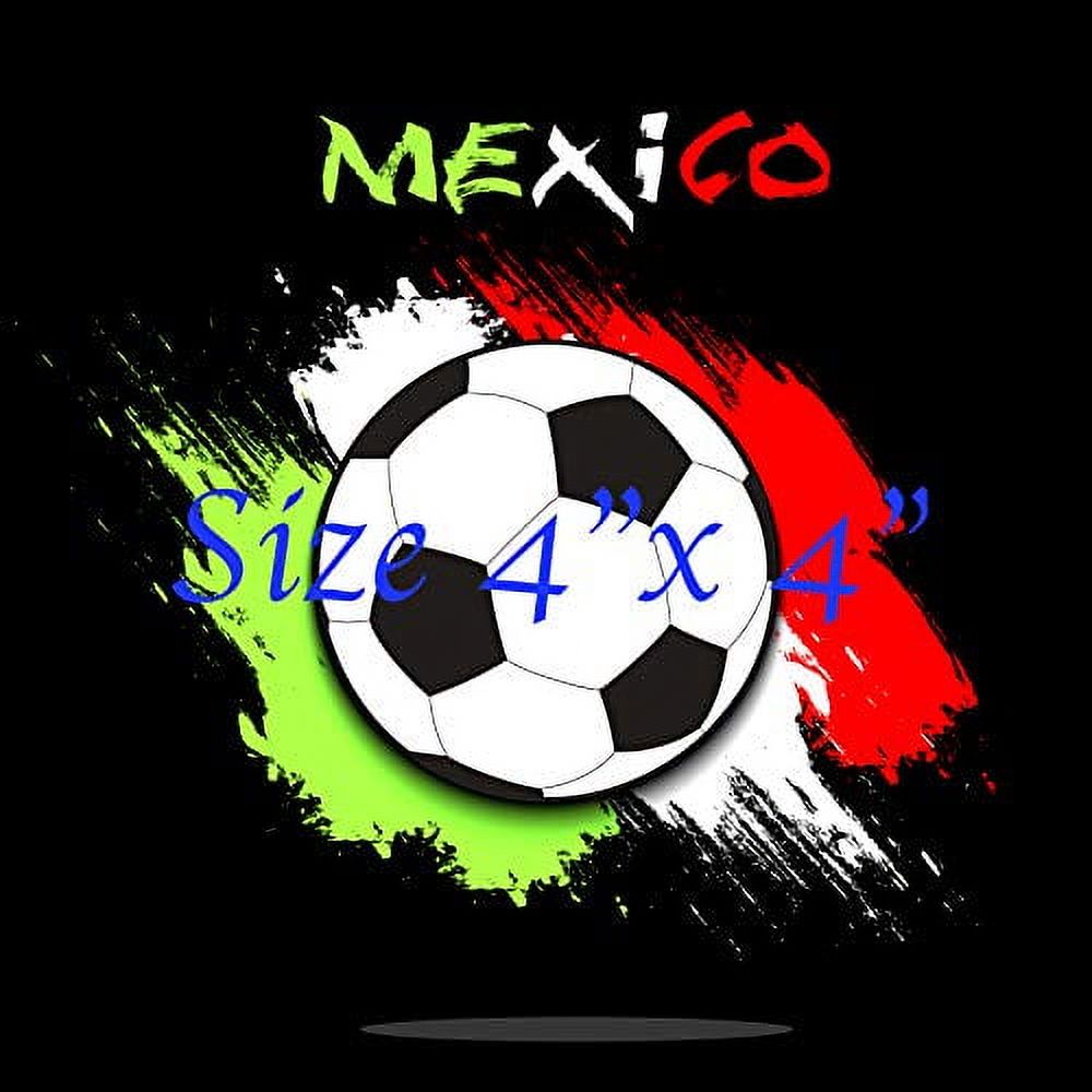 2 Mexico Flag Sticker, Mexican Flag, Mexico Soccer Flag Decal - Walmart.com