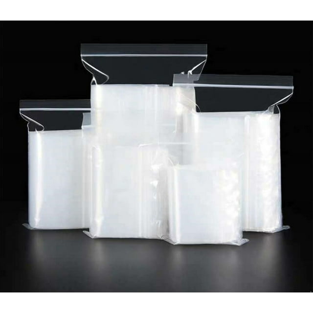 2 Mil 2ML Clear Zip Seal Plastic Bags Jewelry Zipper Top Lock ...