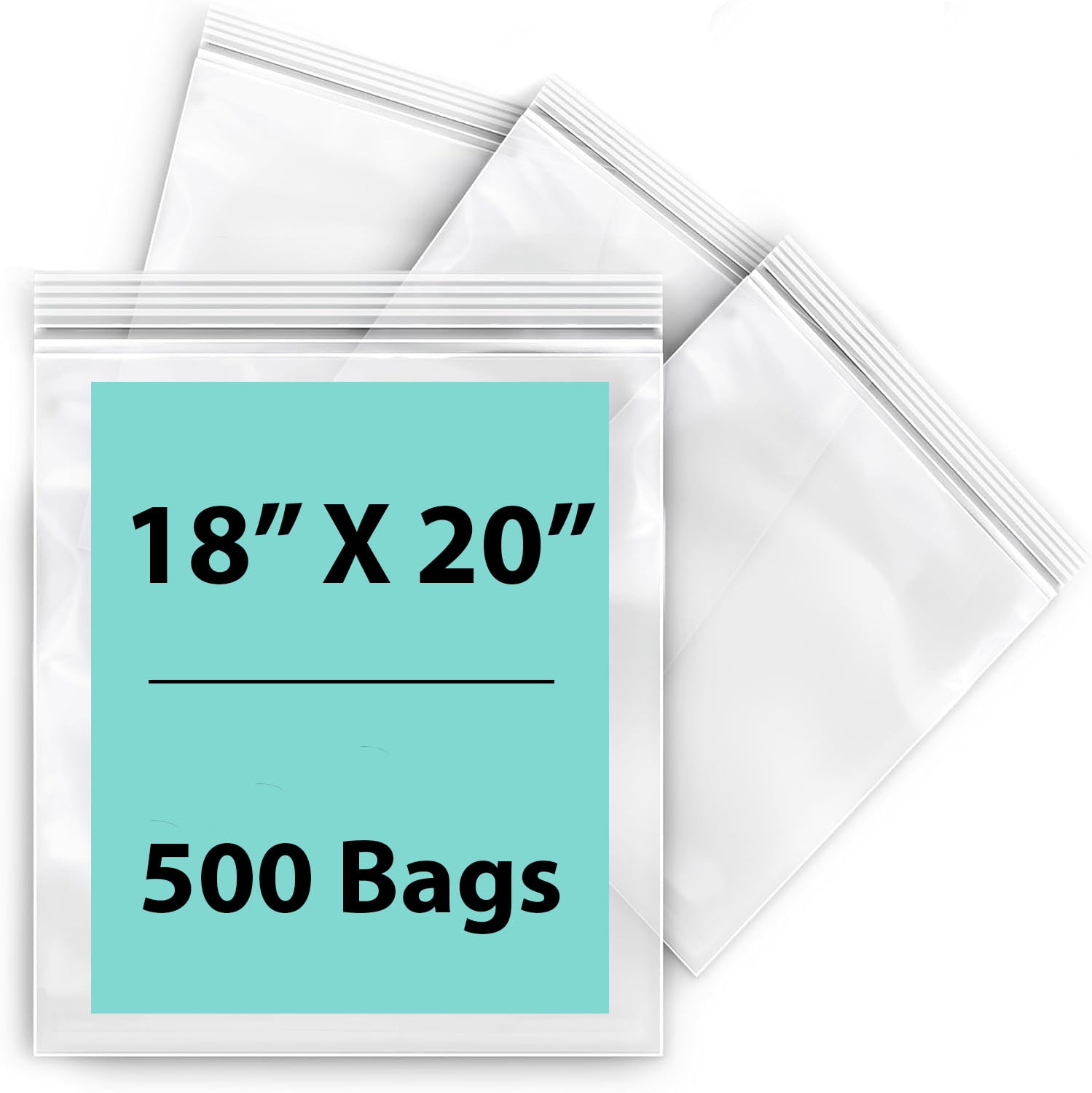 2 Mil Clear Reclosable Zipper Poly Bags with Resealable Zip Top Lock ...