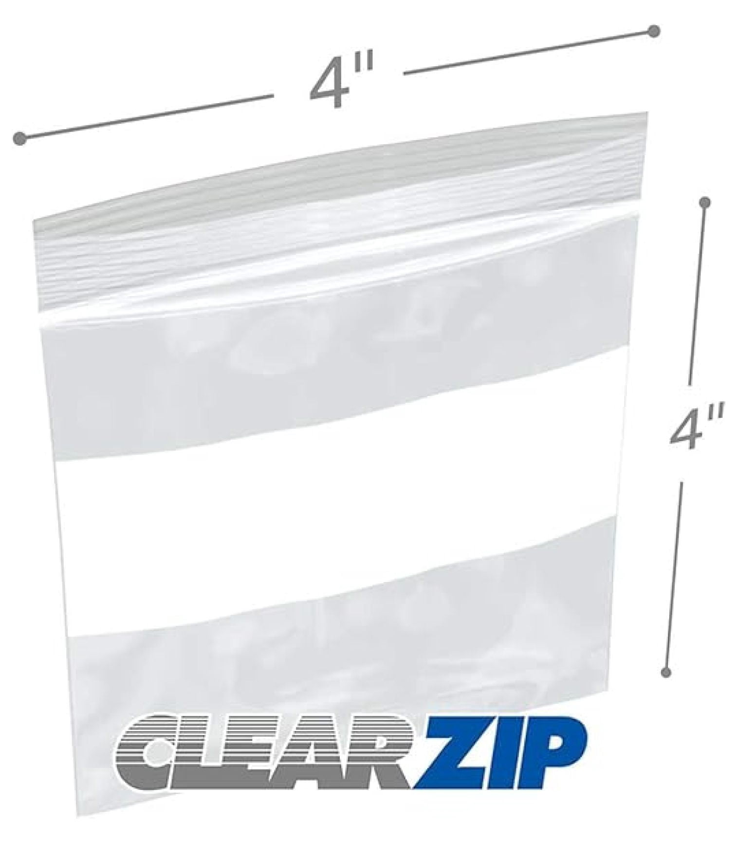 2 Mil Clear Resealable Bags 4x4 - 1000 Pack, Poly Plastic Zip Lock Bags ...