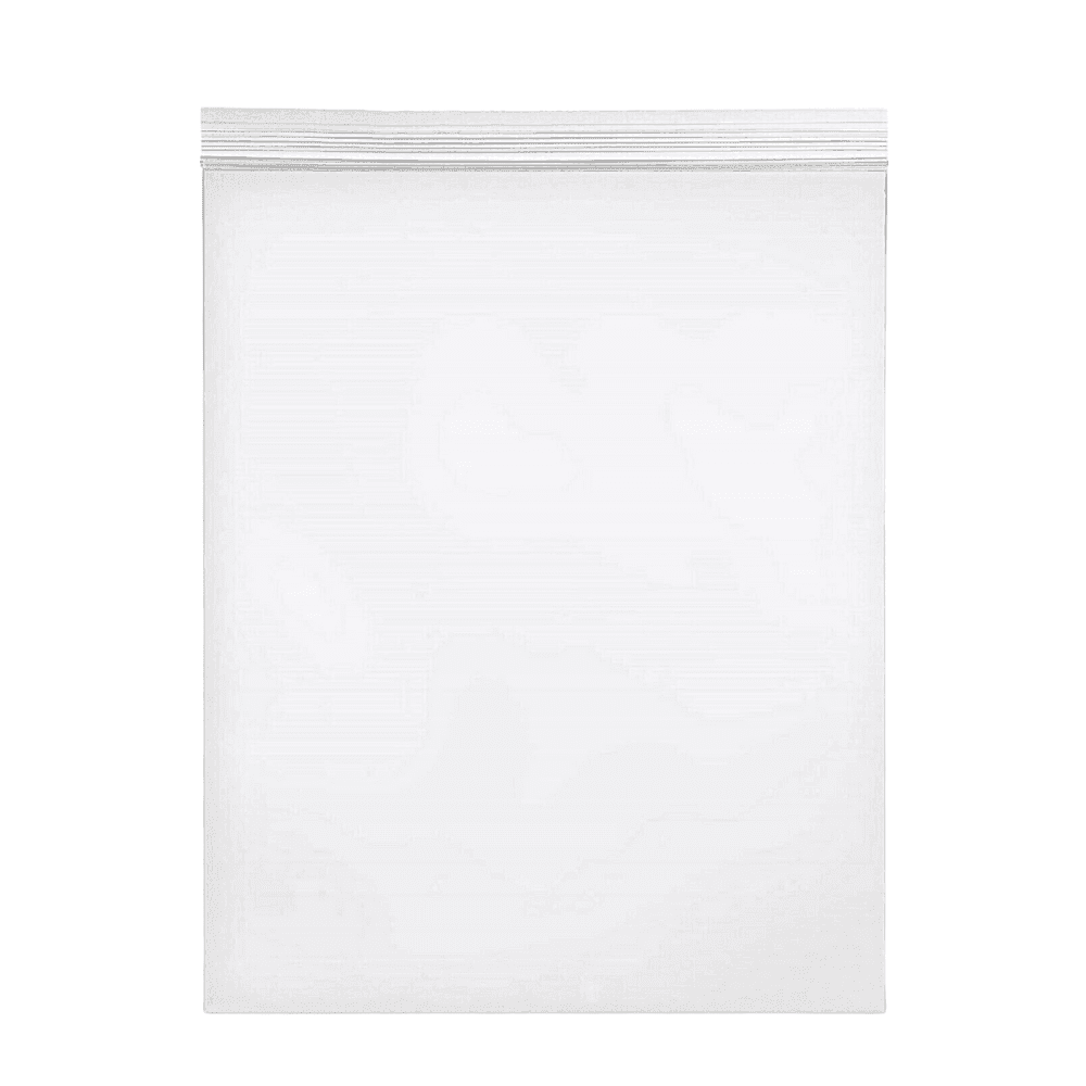 2 Mil enclosable resealable clear zip lock plastic poly bags - Walmart.com