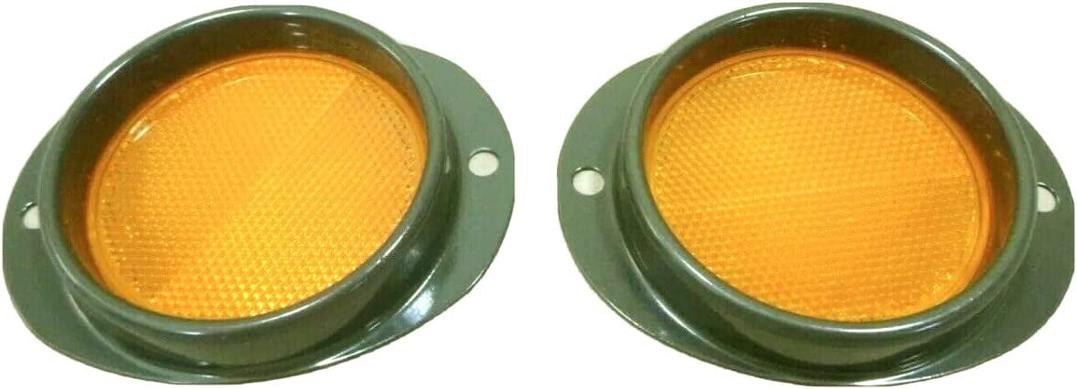 2 Military Vehicle Reflectors- Green/ Amber lens - Walmart.com