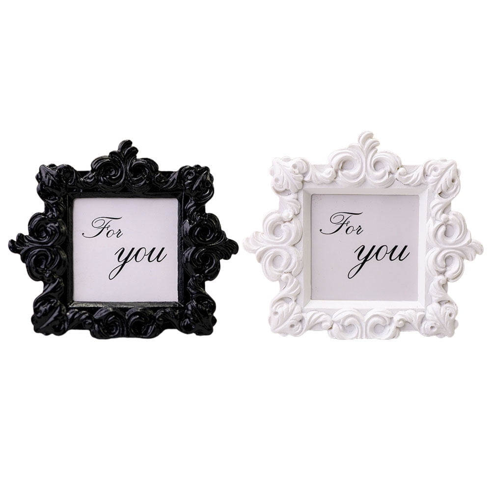 2 Mini Baroque Square Picture Frames for Wedding/Home Decor - Walmart.com