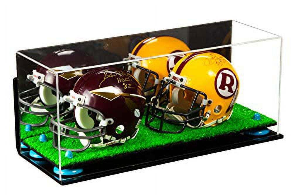 2 Mini Football Helmet Display Case (not full size) - - Clear Acrylic ...