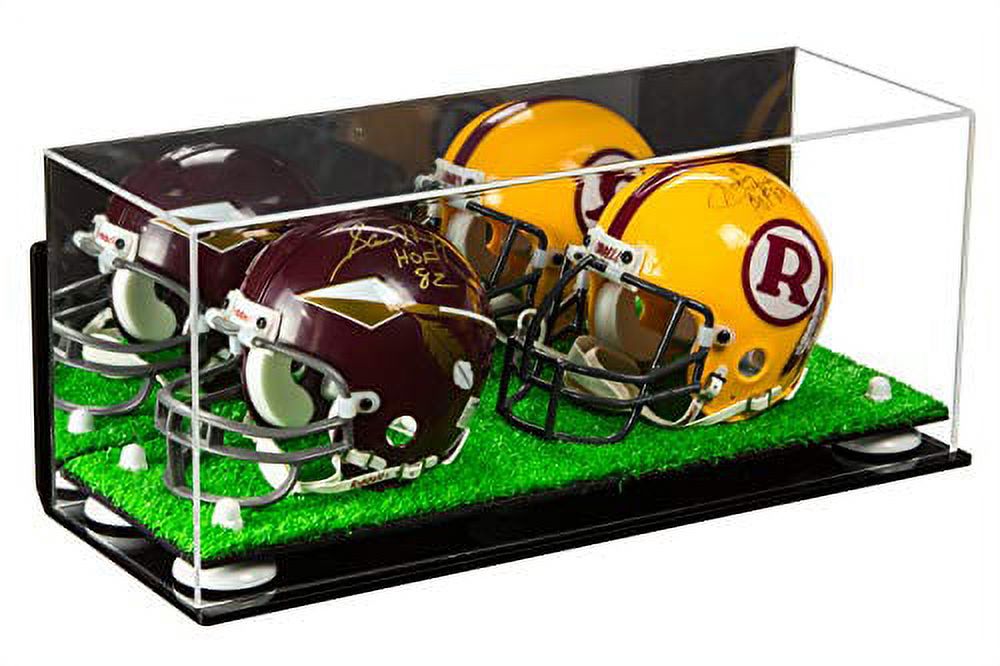 2 Mini Football Helmet Display Case (not full size) - - Clear Acrylic ...