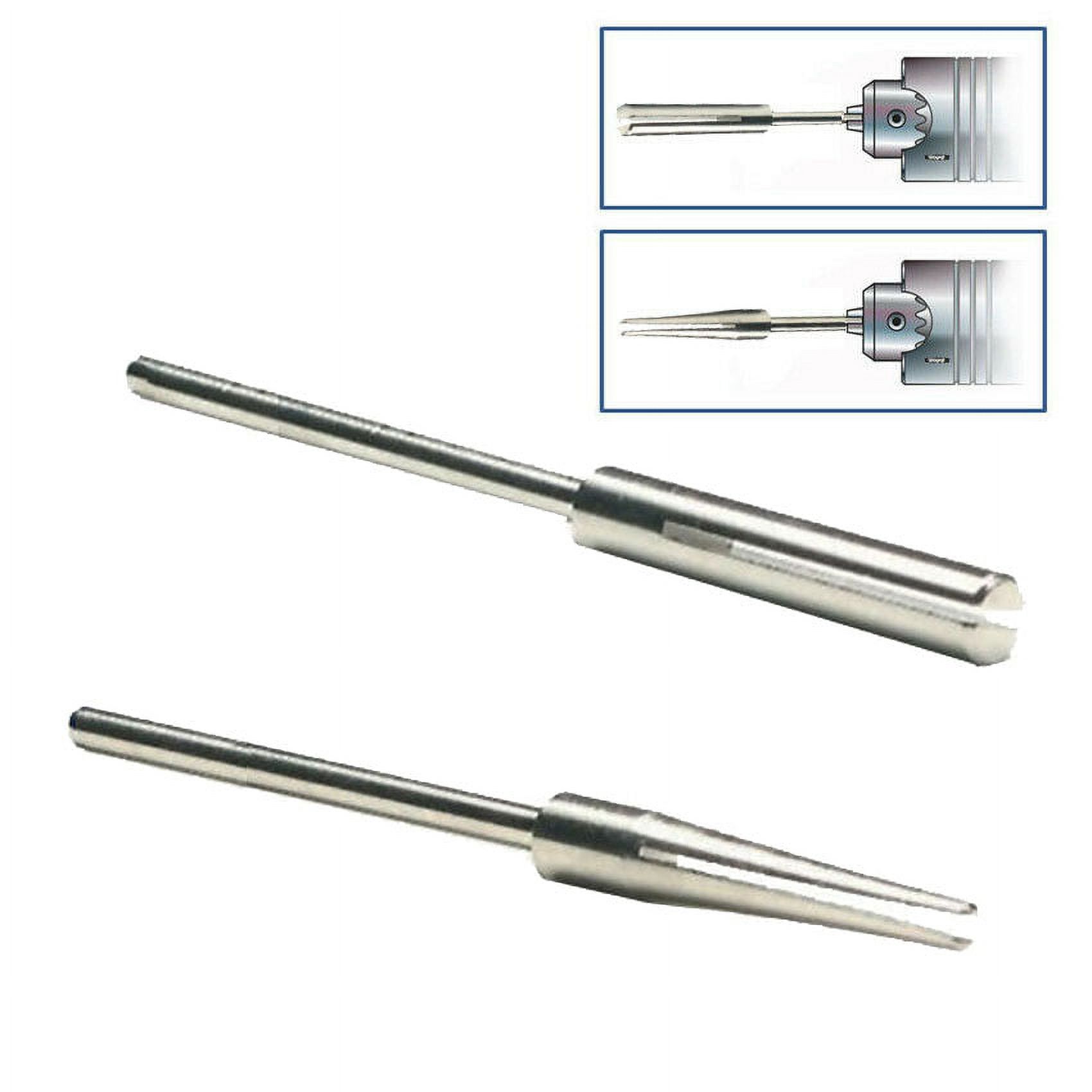 2 Mini Split Mandrels 3/32" Shank Tapered & Reinforced Straight ...