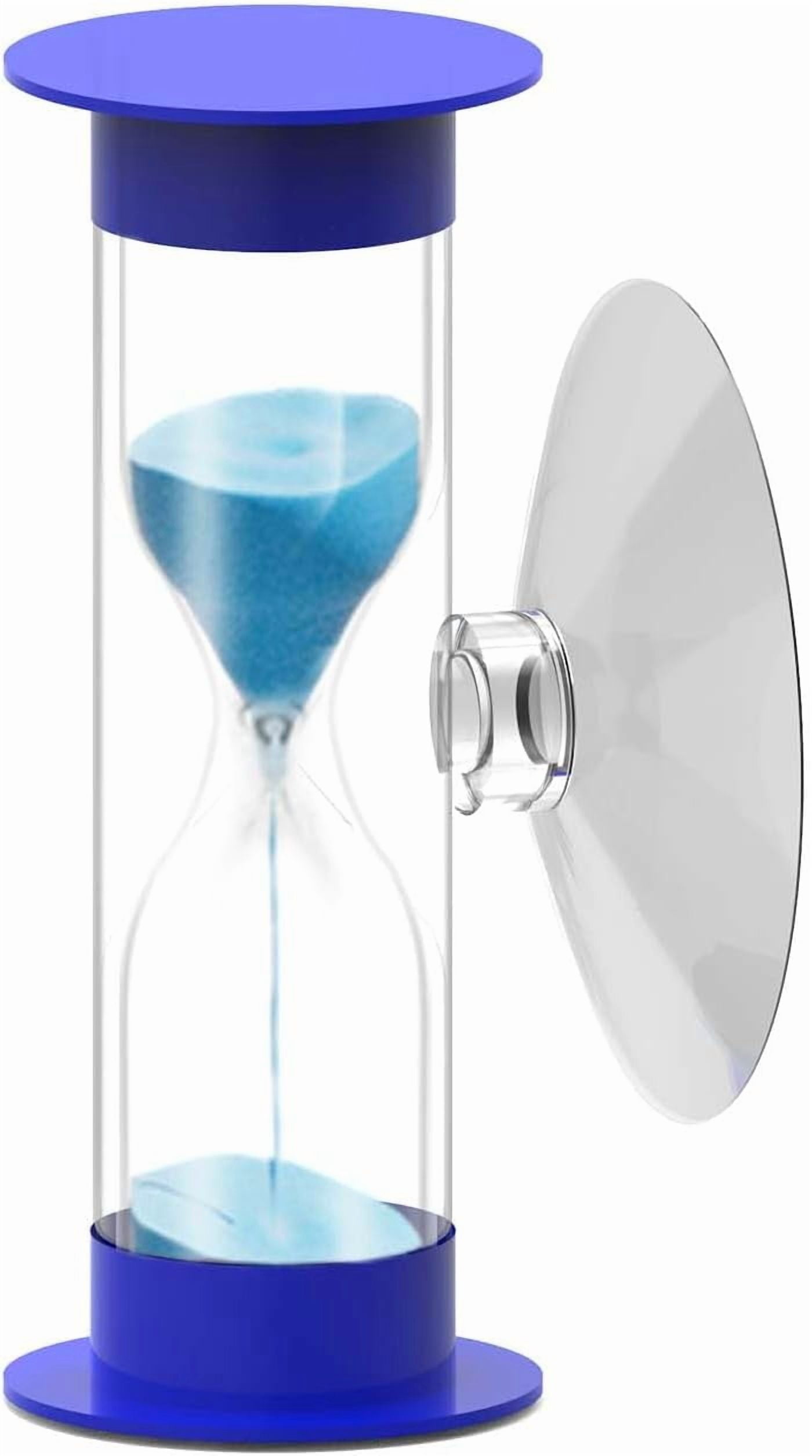 2 Minute Hourglass Sand Timer with Suction Cup,Unbreakable Sucker Sand ...