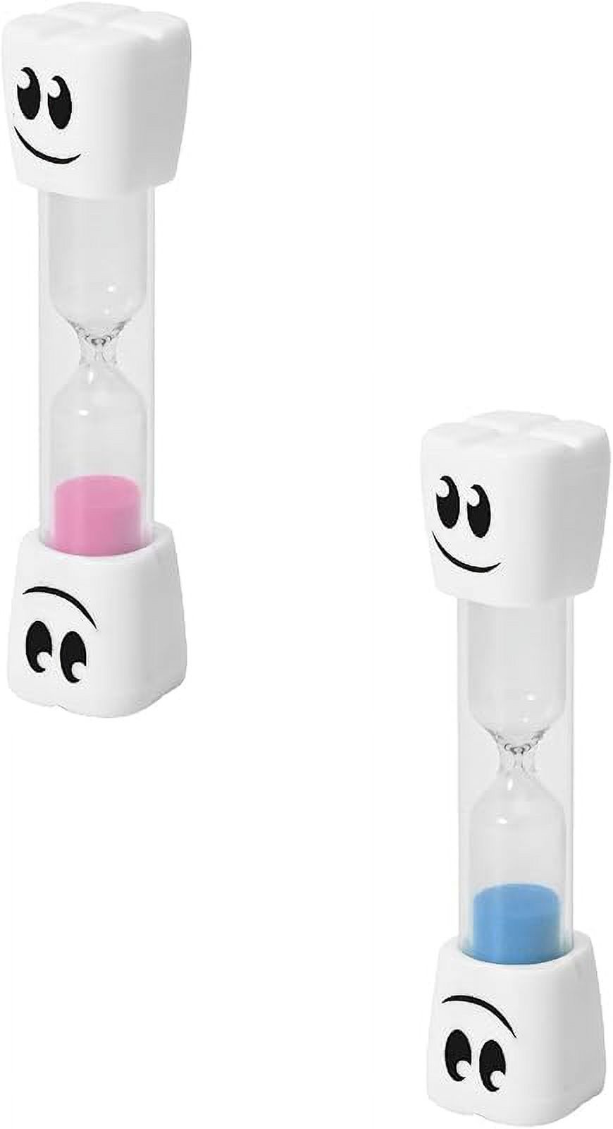 2 Minute Toothbrush Sand Timer for Kids -Set of 2 Small Blue and Pink ...