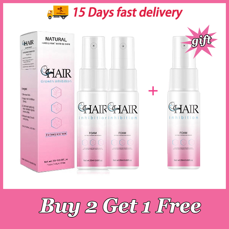 2 Minutes Fast Hair Removal Spray Painless Hair Growth Inhibitor Arm ...