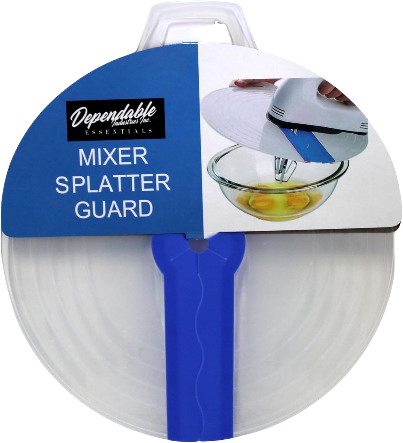 Dependable Industries, Mixing Bowl Splatter Guard, 12 inch, Blue ...