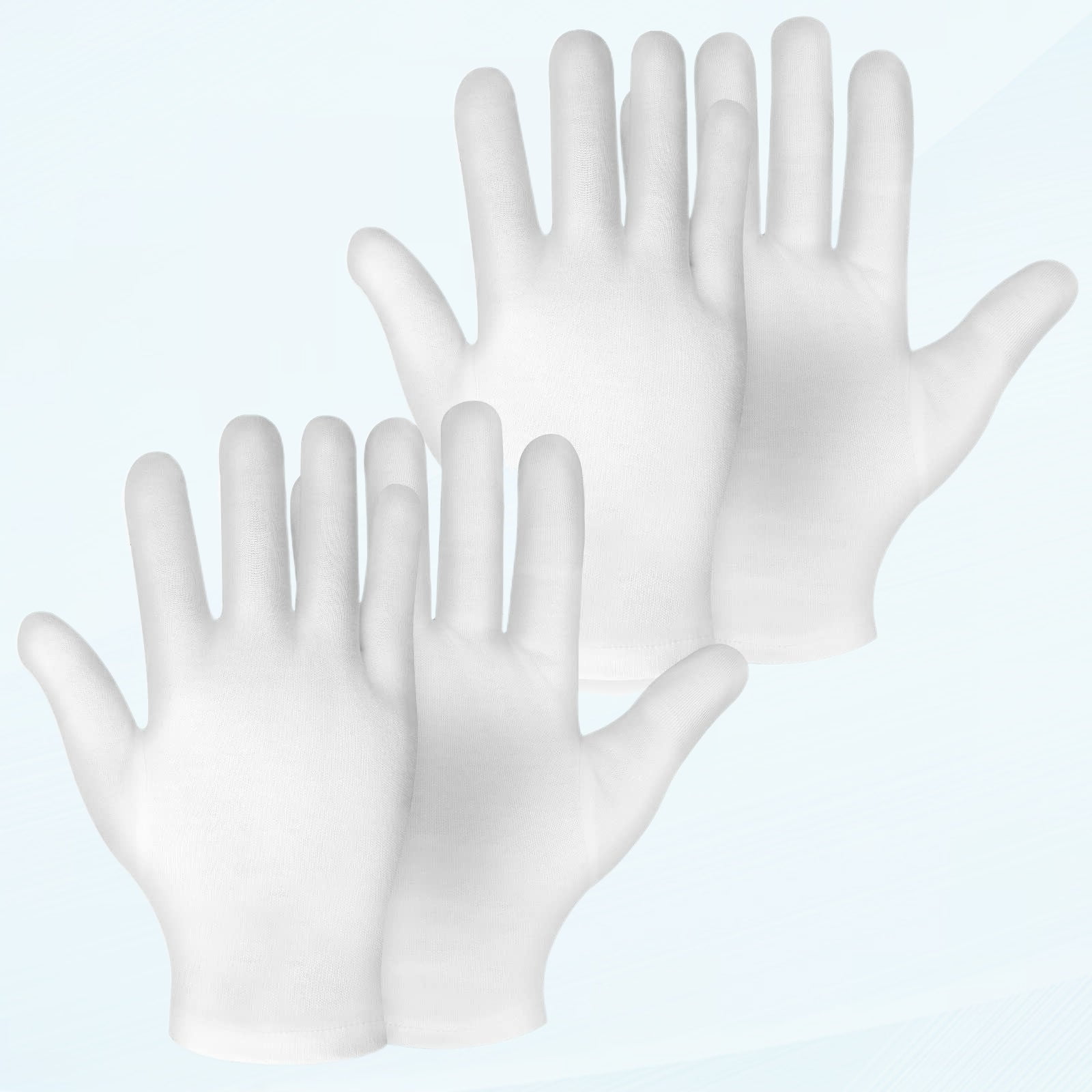 2 Moisturizing Gloves White Cotton Gloves White Cotton Overnight Gloves ...